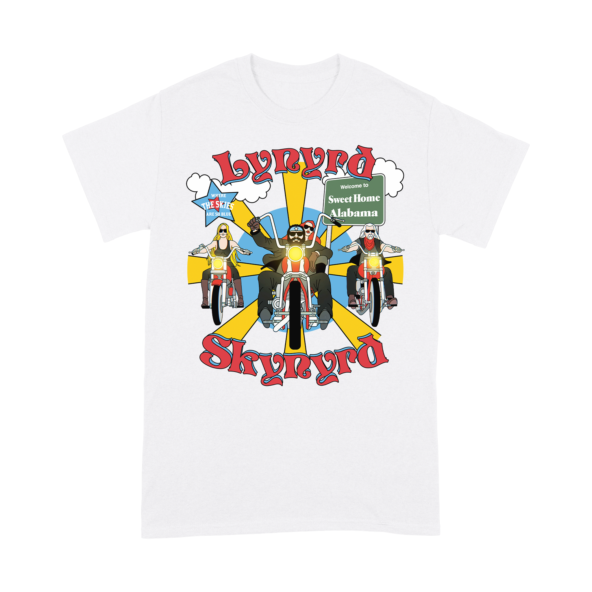 Road Trippin White Tee – Lynyrd Skynyrd Store